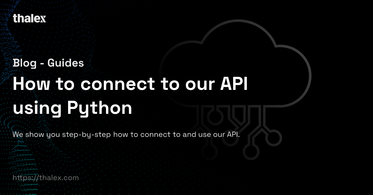 How to connect to our API using Python | Thalex